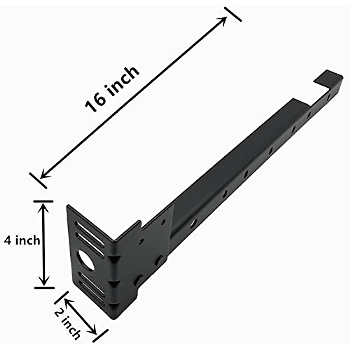 Universal Footboard Extension Brackets, Bed Frame Extenders for Footboard, Headboard Brackets for Metal Bed Frame, Footboard Attachment Kit Can Drilled to Fit Twin, Full, Queen, or King Size Beds.