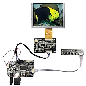 VSDISPLAY 5" ZJ050NA-08C 5 inch 640X480 LCD Screen Work with HD-MI LCD Controller Driver Board VS-N5V3.1 AT050TN22 Replacement Screen