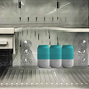 Yardwe Fridge Organizer 1pc Acrylic Display Risers Acrylic Storage Box Beverage Shelf Frige Rack Refrigerator Rack Suction Cup Display Stand Bracket Storage Rack Suction Rack