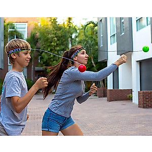 TEKXYZ Boxing Ball Family Pack, 2 Adjustable Headbands + 2 Novice Balls + 1 Veteran Ball + 1 Boxer Ball and More