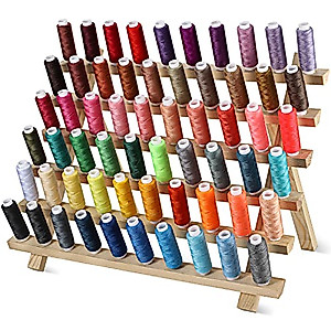 CiaraQ Sewing Threads Kits, 60 Colors Polyester 250 Yards Per Spools for Hand Sewing & Embroidery …