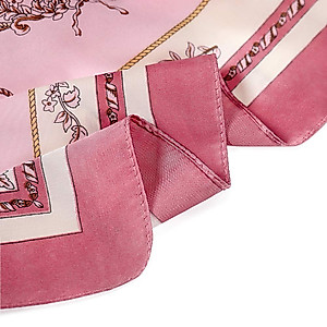 la ceida Satin Silk Scarves for Women and Girls Premium Summer Square Neck Scarf, Ladies Head Hair Scarf and Wraps 27.5 Inch