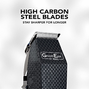 WAHL GroomEase Battery Operated Men Multigroomer, Three Interchangeable Heads, Four Attachment Combs, 90 Minutes of Continuous Use, Ideal for Gym and Travel