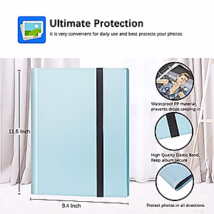 432 Pockets Photo Album for Fujifilm Instax Mini Camera, Polaroid Camera, for Fujifilm Instax Mini 11 12 9 40 Evo Liplay 8 7+ Instant Camera, Photo Album for Polaroid Kodak HP Zink 2x3" Photo (Blue)