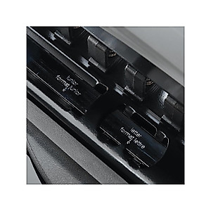 Staples Arc Desktop Paper Punch, 8-Sheet Capacity, Black & Gray