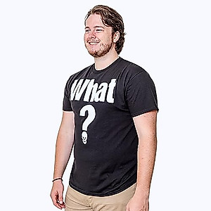 WWE Stone Cold Steve Austin What? Wrestling Adult T-Shirt(XL, What)