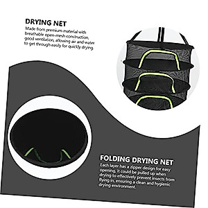 Zerodeko 2pcs Folding Drying net Vegetable Plants Plants Outdoor Plants Laundry Drying Rack Collapsible Wet mesh Drying net Drying Net Accessory Drying Net Device Drying Net Parts Tool
