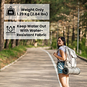 Nordace Comino Travelpack Travel Backpack for Men & Women with USB Charging Port, Water Resistant - Extra Spacious Laptop Backpack for Travel, Backpacking and Everyday Commute (Gray)