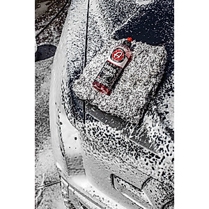Adam's Microfiber 10” Car Wash Pad - Car Sponge Wrapped in Soft, Plush Fiber Cloth Material, Safe Washing with Any Car Soap, Bucket, Foam Gun, Foam Cannon, Other Cleaning Supplies