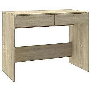 vidaXL Desk Sonoma Oak 39.8"x19.7"x30.1" Engineered Wood