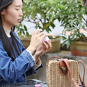 AOUTACC 5 Pack Travel Containers, TSA Approved 20ml Leakproof Silicone Cream Jars Squeezable Portable Soft Travel Bottles for Shampoo Conditioner Lotion Face Hand Body Cream Toiletries