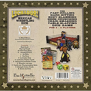 BackSpindle Games Luchador! Mexican Wrestling-Dice (410502NJD)