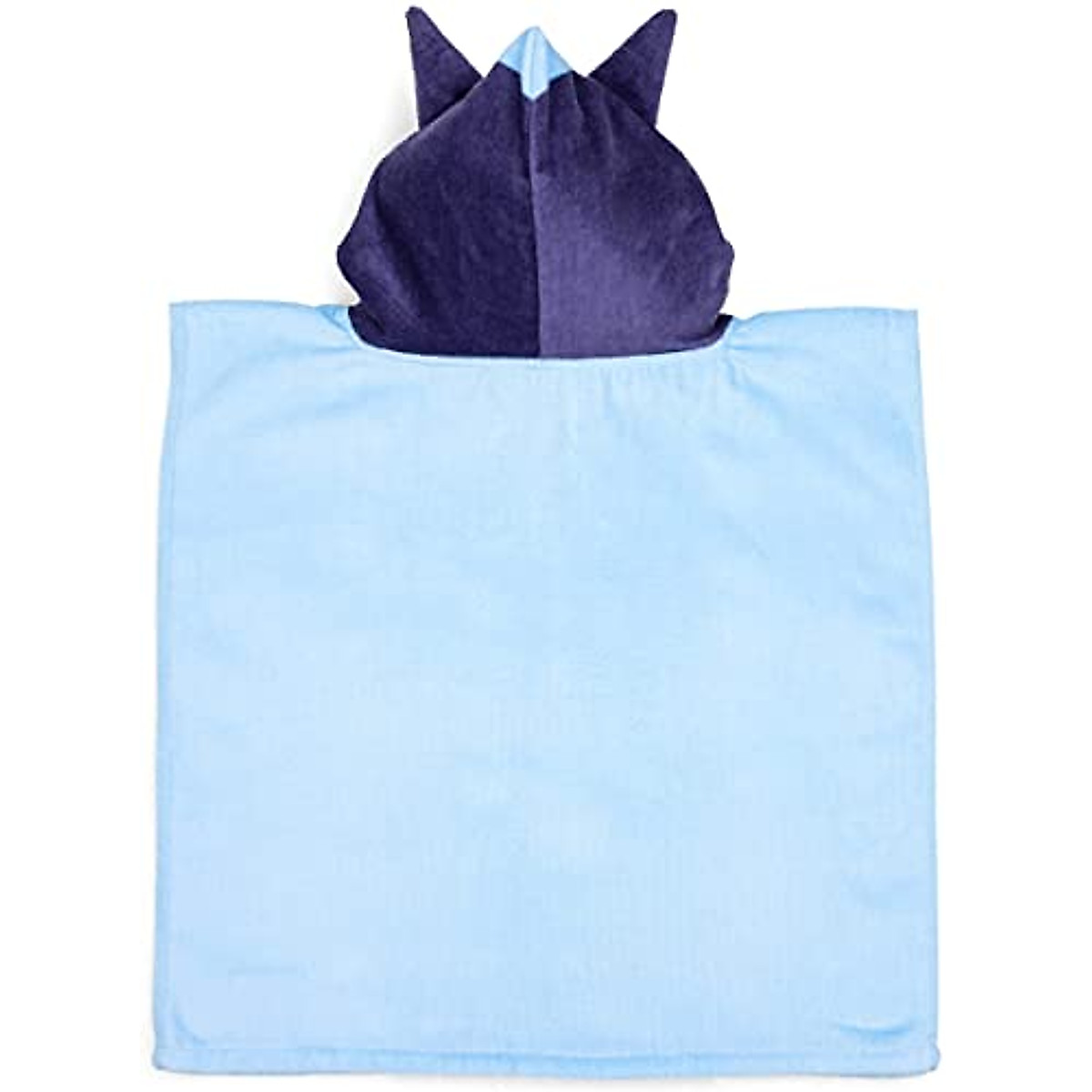 Jay Franco Bluey Piggyback Bath/Pool/Beach Hooded Poncho - Super Soft & Absorbent Cotton Towel, Measures 22 x 22 Inches (Official Bluey Product)
