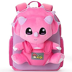 Kawaii Dinosaur Backpack for kids 3-5, Toddler backpack for boys girls, Kids' backpacks, Preschool backpack for kids 5-7, Kindergarten backpack, Toddler Bookbag, Dino Backpack for boys 4-6, Pre K Bag