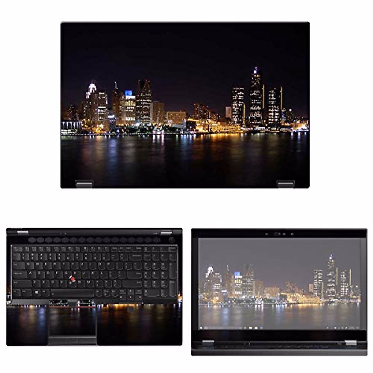 Decalrus - Protective Decal City Skyline Skin Sticker for Lenovo ThinkPad P53 (15.6" Screen) case Cover wrap LEthnkpd15_P53-157