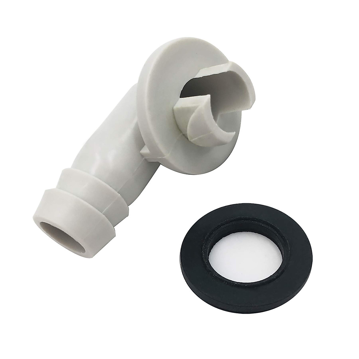 Air Jade 3/5 Inch(15mm) Air Conditioner Drain Hose Connector Elbow Fitting with Rubber Ring, Universal Fit Mini-Split AC Unit and Window Air Conditioning Unit