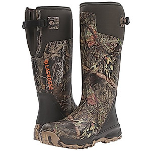 LaCrosse Alphaburly Pro 18" Hunting Boots for Men Featuring Waterproof Rubber, Adjustable Gusset, and EVA Footbed, Mossy Oak Break-Up Country - 9 M