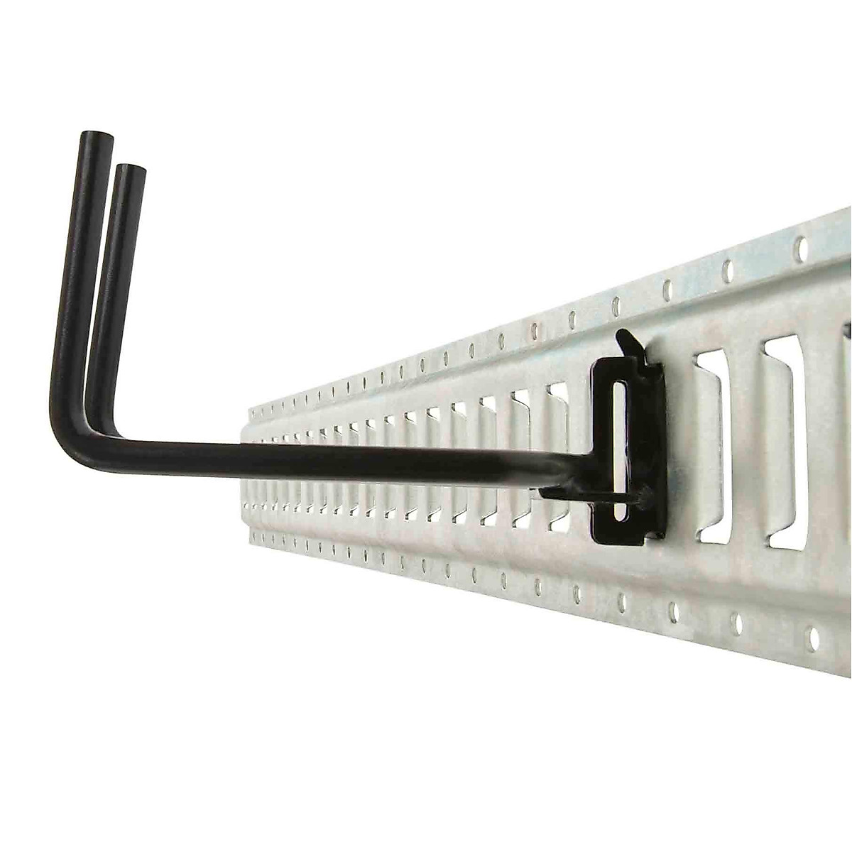 Mytee Products (4 Pack) E-Track Heavy Duty Shovel/Tool Hanger with Spring Fittings | Hook for Tools, Spades, Rakes, in Trucks, Trailers with E Track Tie Down System