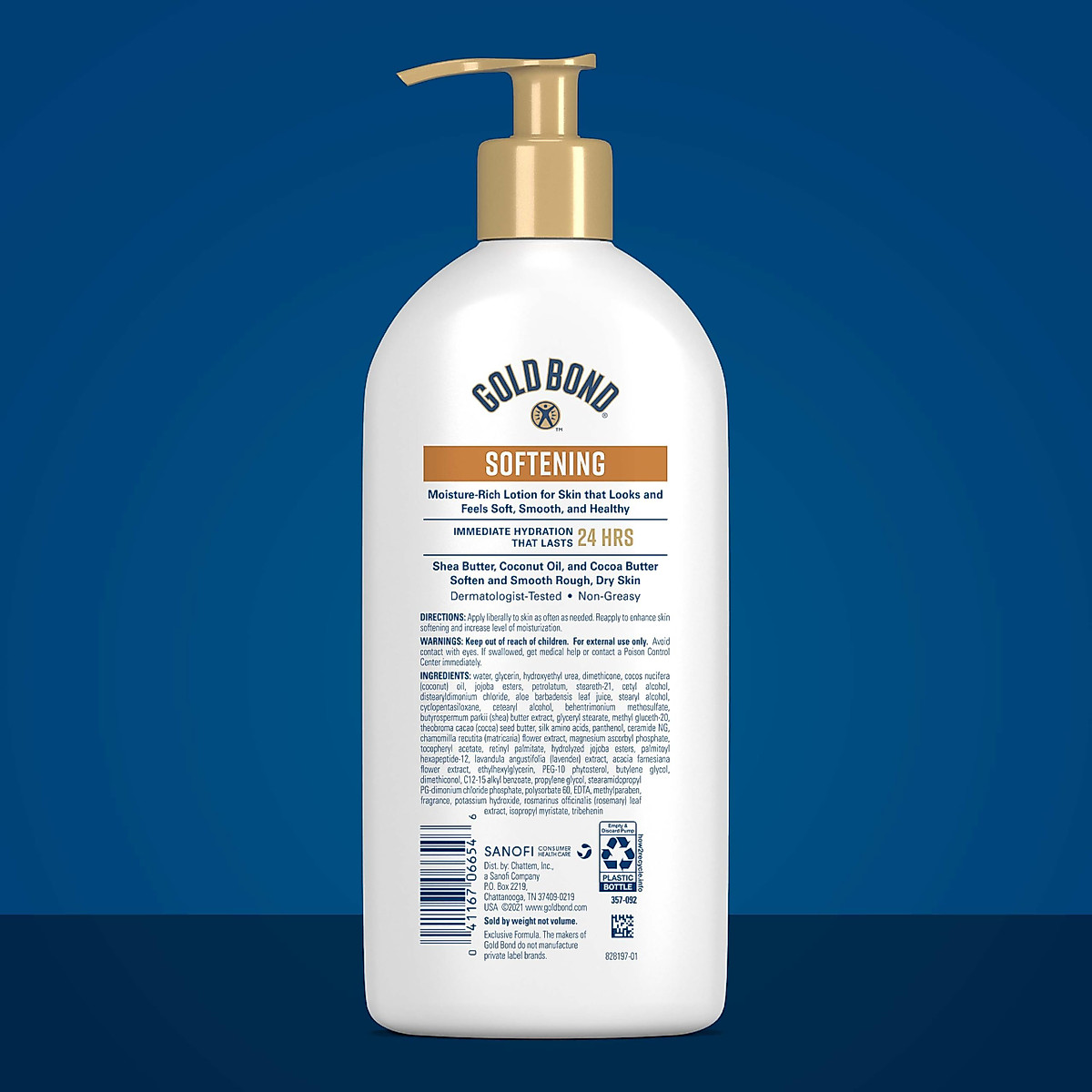 Gold Bond Softening Hydrating Lotion, With Shea Butter for Rough & Dry Skin, 14 oz.