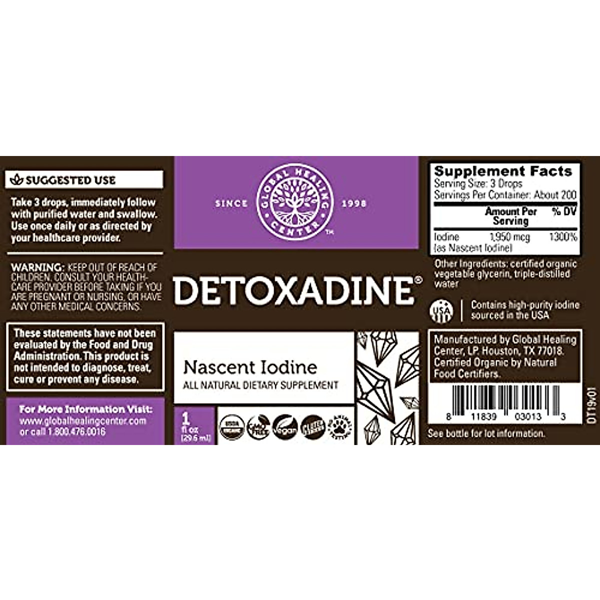 Global Healing Center Thyroid Health Kit with Iodine, Tri-Blend B12, Selenium - Energy, Focus, Metabolism