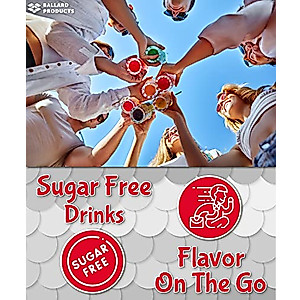 Sonic Singles to Go Variety Pack of 6-2 Boxes Each - Cherry Limeade, Strawberry Lemonade and Ocean Water - Bundle with Ballard Products Hard Candy Recipe Card