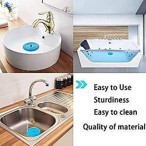 4PCS Kitchen Sink Strainer Sink Stopper, Universal Sink Strainer Stopper Kit, Silicone Drain Plug Cover, 4.5 Inch Stainless Steel Sink Drain Strainer, Food Catcher for Kitchen (Strainers & Stoppers)