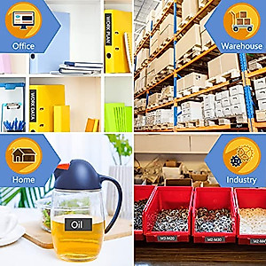 GREENCYCLE Compatible for Brother P-Touch TZe MQ355 TZ-MQ355 24mm 0.94" White on Matte Black Laminated AZE Label Tape for PT2730 PT9600 PTD600VP PTD800W PTH500LI PTP700 PTP710BT PTP750W, 200 Pack