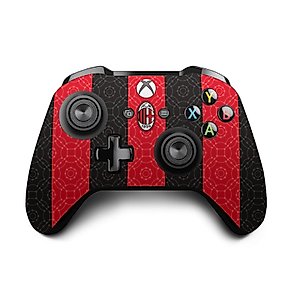 Head Case Designs Officially Licensed AC Milan Home 2020/21 Crest Kit Vinyl Sticker Gaming Skin Decal Cover Compatible with Xbox One S/X Controller