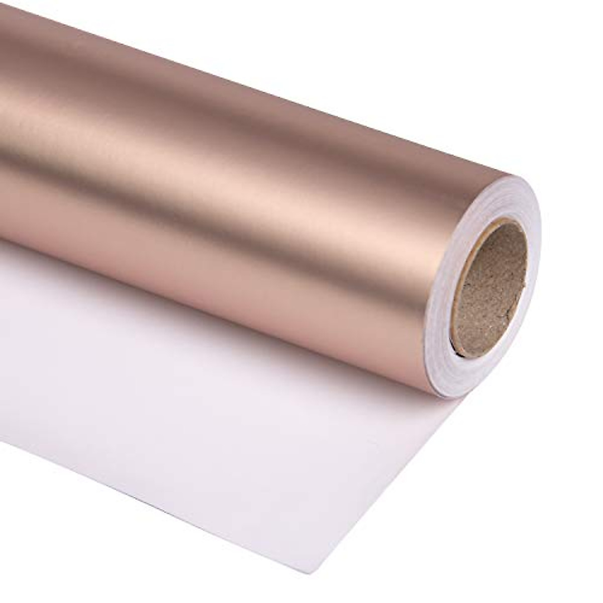 RUSPEPA Rose Gold Matte Wrapping Paper - 81.5 Sq Ft - Solid Color Paper Perfect for Wedding,Birthday,Christmas,Baby Show - 30 inches x 32.8 feet