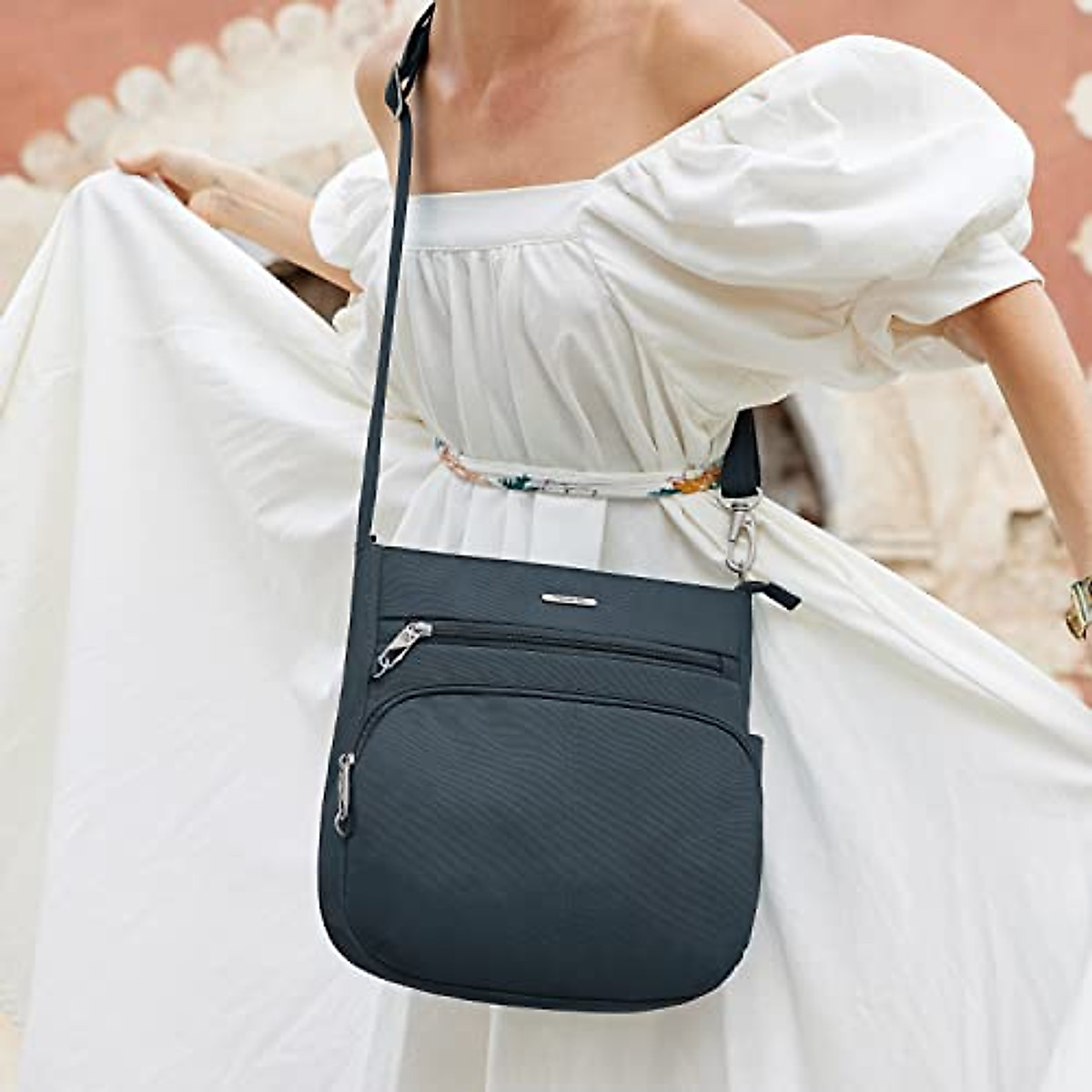 Travelon Anti-theft Classic N/S Crossbody Bag, Midnight