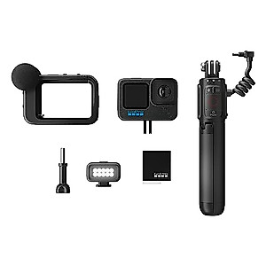 GoPro HERO12 Black Creator Edition - Includes HERO12 Black , Volta (Battery Grip, Tripod, Remote), Media Mod, Light Mod, Enduro Battery, and Carrying Case