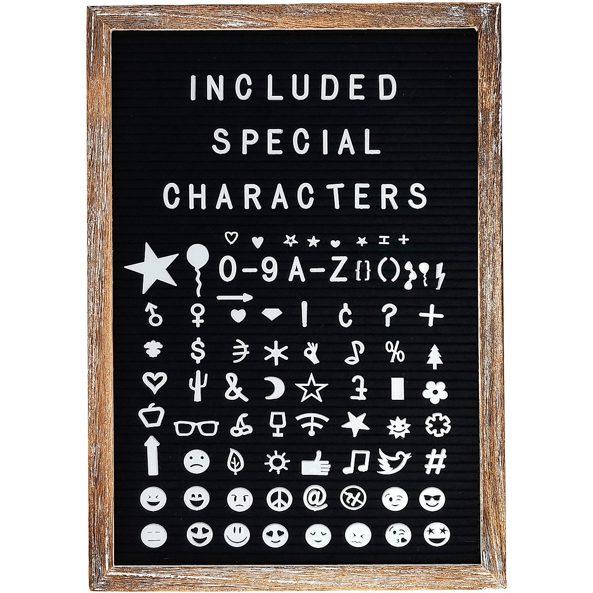 Felt Letter Board Letters Numbers Set 10x10 Inch, First Day School Board, Black Message Board Word Classroom Decor, Announcement Board Letters, Wood Frame Stand, New Pregnancy Baby Farmhouse Gifts