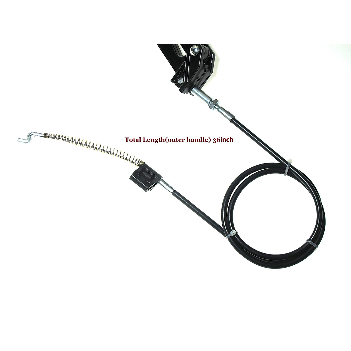 KUANYUOO Sturdy Universal All-Metal Sofa Chair Recliner Release Pull Handle Replacement Parts with Cable (Exposed Adjustable 4.5" to 4.9"), Fits Ashley, Lazy Boy and Most Manufacturer Brand