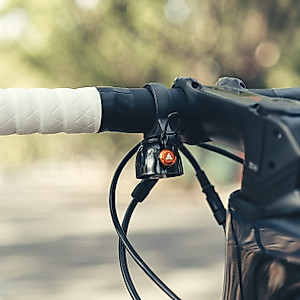 Granite Cricket Mountain Bike Bell with Single-Strike Mode and Constant Cowbell Mode, Bike Bell for Mountain Bike, BMX Bike, Road Bike and Gravel Bike, Bicycle Bell for 22.2mm to 35mm Handlebars