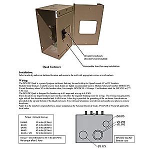 Midnite Solar Breaker Box MNEDC Quad