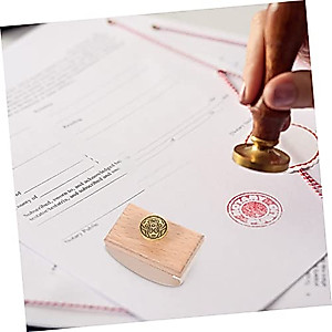 STOBOK 2pcs Ink Absorber Antique Desk Wooden Desk Office Stamps Desk Blotter Antique Ink Blotter Wood Ink Blotter Ink Absorption Tools Ink Seal Stamp Portable Ink Blotter Swing Notepad