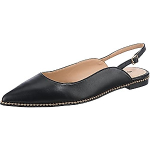 COACH VAE Skimmer Black Smooth Leather 7.5 B (M)