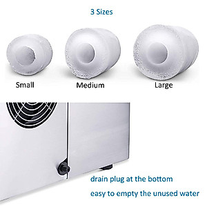 Ice Maker Machine Countertop Stainless Steel |Compact Ice Maker, ‎3 Size Bullet Ice Ready in 8 Mins, 30Lbs/24H, Portable Ice Cube Maker with Scoop Basket, for Home/Kitchen/Office/Bar