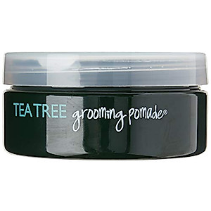 Tea Tree Grooming Pomade, Flexible Hold, High-Shine Finish, For All Hair Types, Especially Wavy + Curly Hair, 3.0 oz.