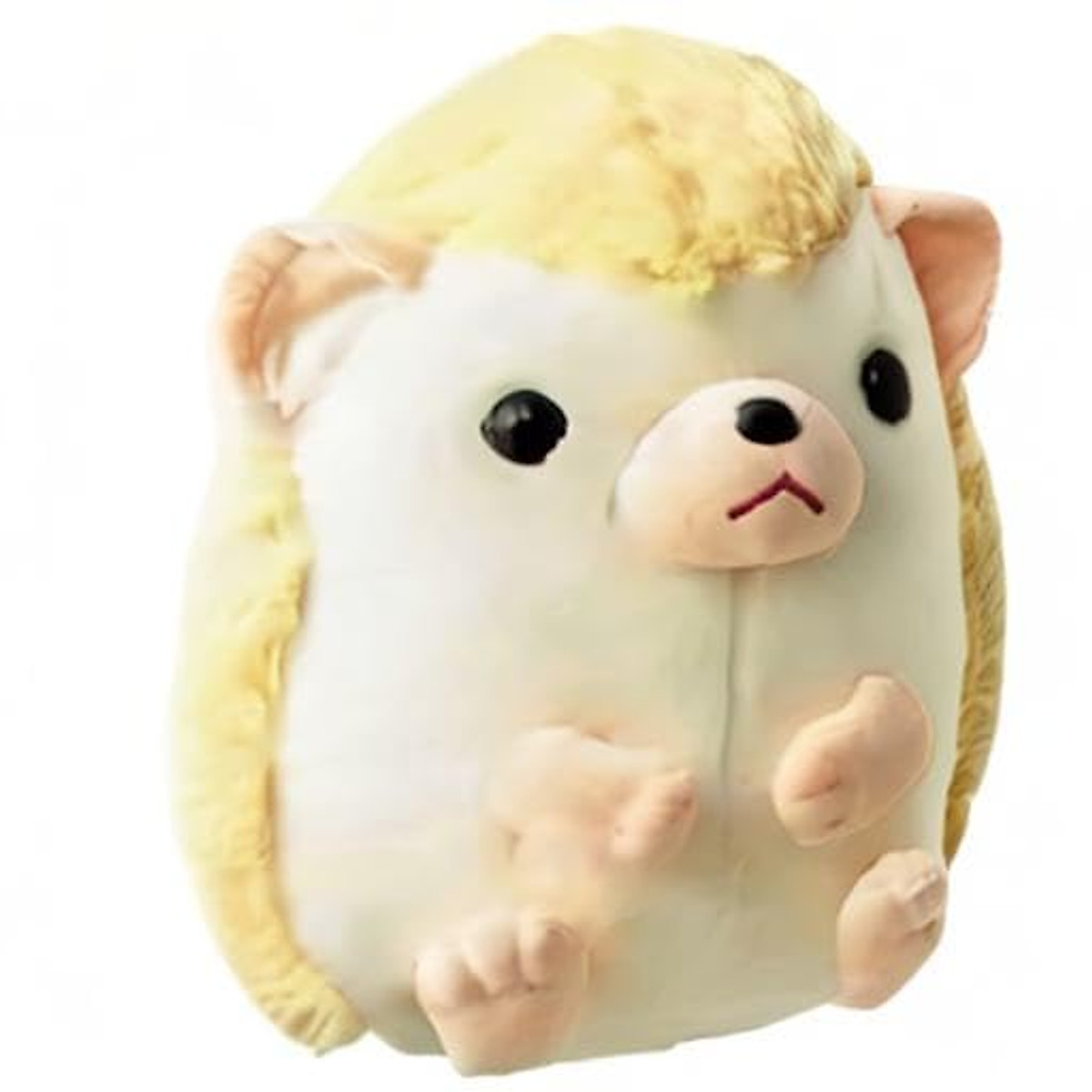 CHDGIOHA Cute Hedgehog Stuffed Animal Plush Body Pillow - Kawaii Yellow Plushie, 13.7'' Chubby Plush Toy Pillow, Super Soft Hedgehog Doll, Birthday Gift for Him & Her(Yellow,Medium)