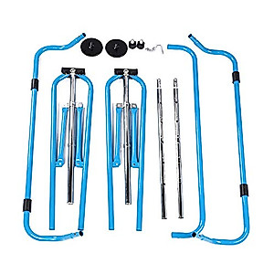 DOBESTS Gymnastics Bar Equipment for Home for Kids Height Adjustable Junior Training Kip Bar Uneven Bars for 3-7 Years (Blue)