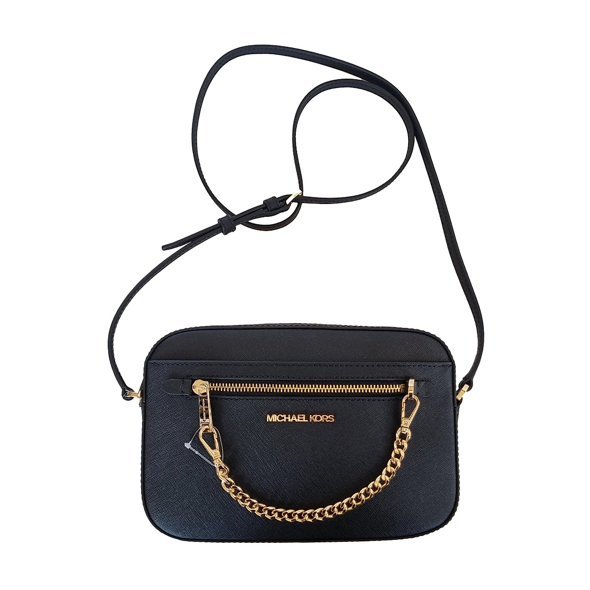 Jet Set Large Saffiano Leather Crossbody Bag