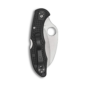 Spyderco Tasman Salt 2 Lightweight Knife with 2.91" H-1 Ultra-Corrosion-Resistant Steel Blade and Black FRN Handle - SpyderEdge - C106SBK2