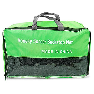 Aoneky Soccer Backstop Net, Sports Practice Barrier Net, Soccer Ball Hitting Netting, Soccer High Impact Net, Heavey Duty Soccer Containment Net (10 x 40 ft)