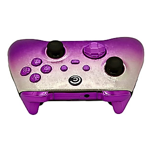 Designer Series Custom Wireless Controller for PC, Windows, Series X/S & One - Multiple Designs Available (Icy Pink W/Purple Chrome Inserts)