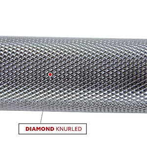 Sunny Health & Fitness OB-20 20" Olympic Single Dumbbell Handlebar with Ring Collars Medium