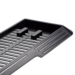 eXtremeRate Black Vertical Stand for PS4 Pro Console, Steady Base Mount Holder for PS4 Pro Console, Bracket Stand for PS4 Pro Console with Built-in Cooling Vents Non-Slip Feet