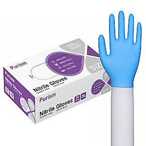 Daddy's Choice Disposable Blue Nitrile Gloves, Size Large, No Latex, No Powder, Safe Working Gloves, House Cleaning gloves,100pcs (Large)