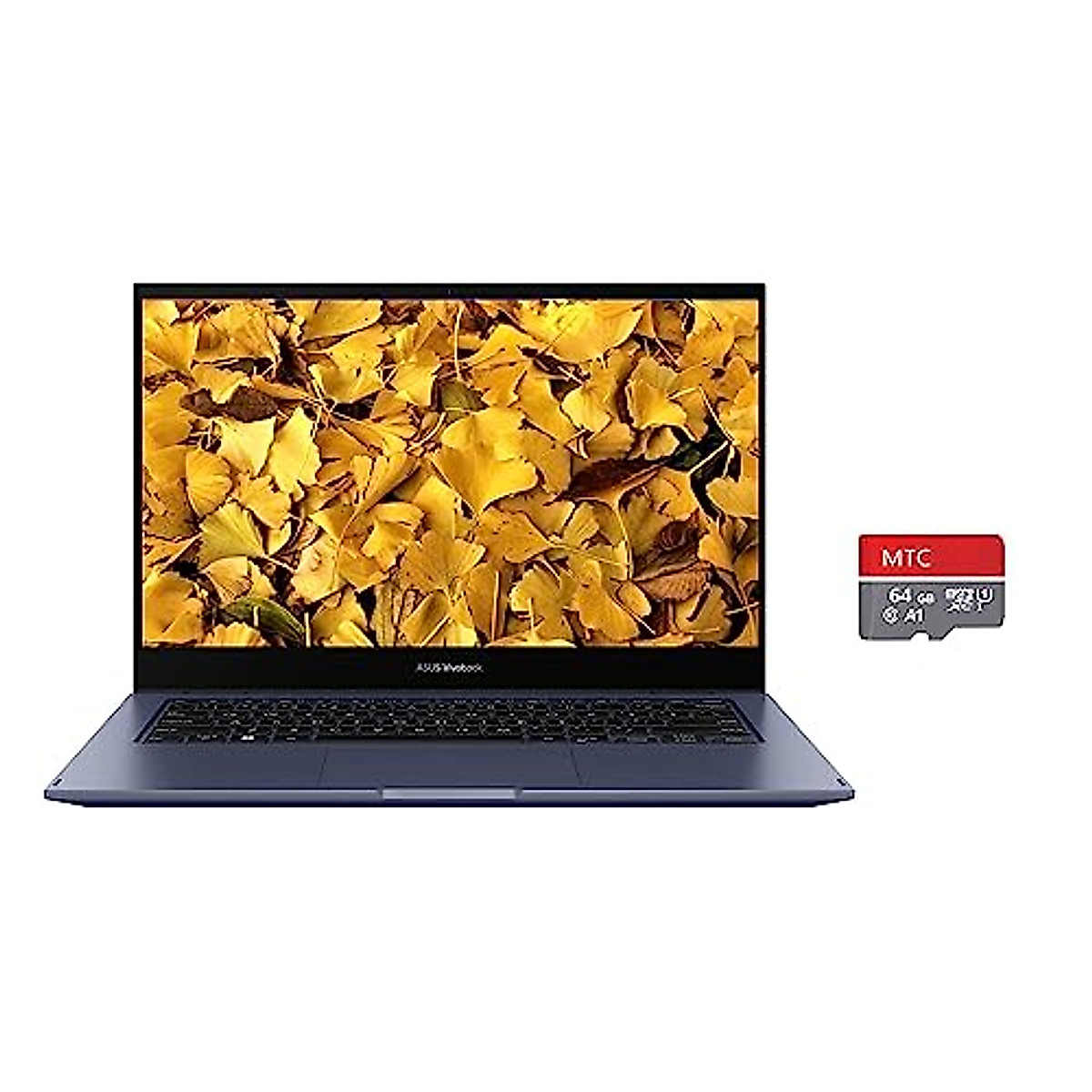 ASUS Chromebook Thin and Light 2-in-1 Laptop, 14" HD Touchscreen, Intel Celeron N4500, Intel UHD Graphics, 4GB RAM, 128GB Storage (64GB eMMC+MTC 64GB Flash Memory), Chrome OS, Blue