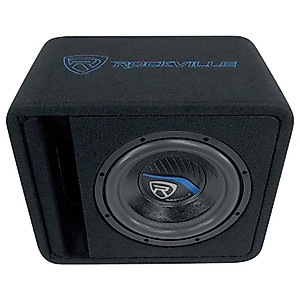 Rockville VS10K52 10" K5 1200w Car Subwoofer in Vented Sub Enclosure Box - 2 Ohm